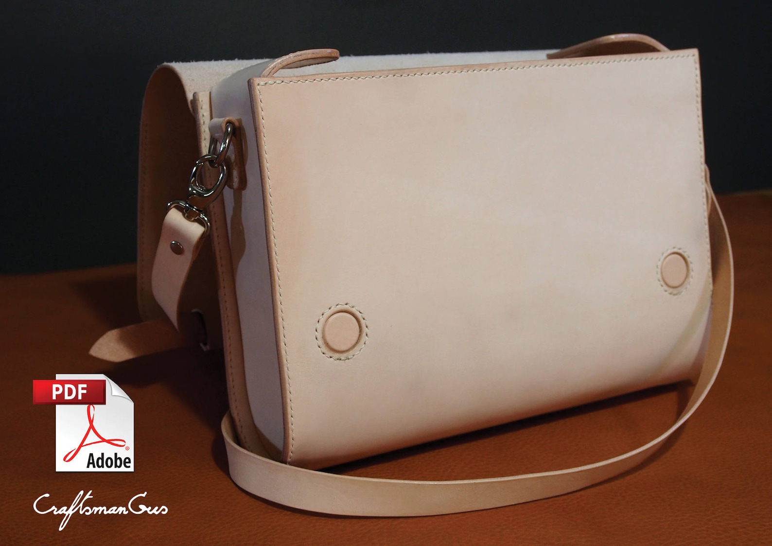 Leather Bag Pattern PDF Files: Medium Messenger Barrel Bag - Etsy