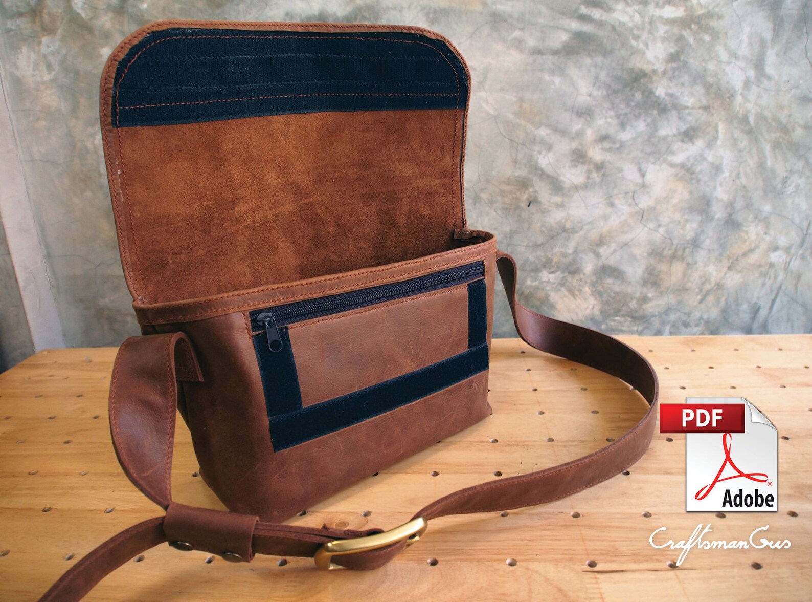 Leather Bag Pattern PDF Files: Small Samui Messenger Bag - Etsy
