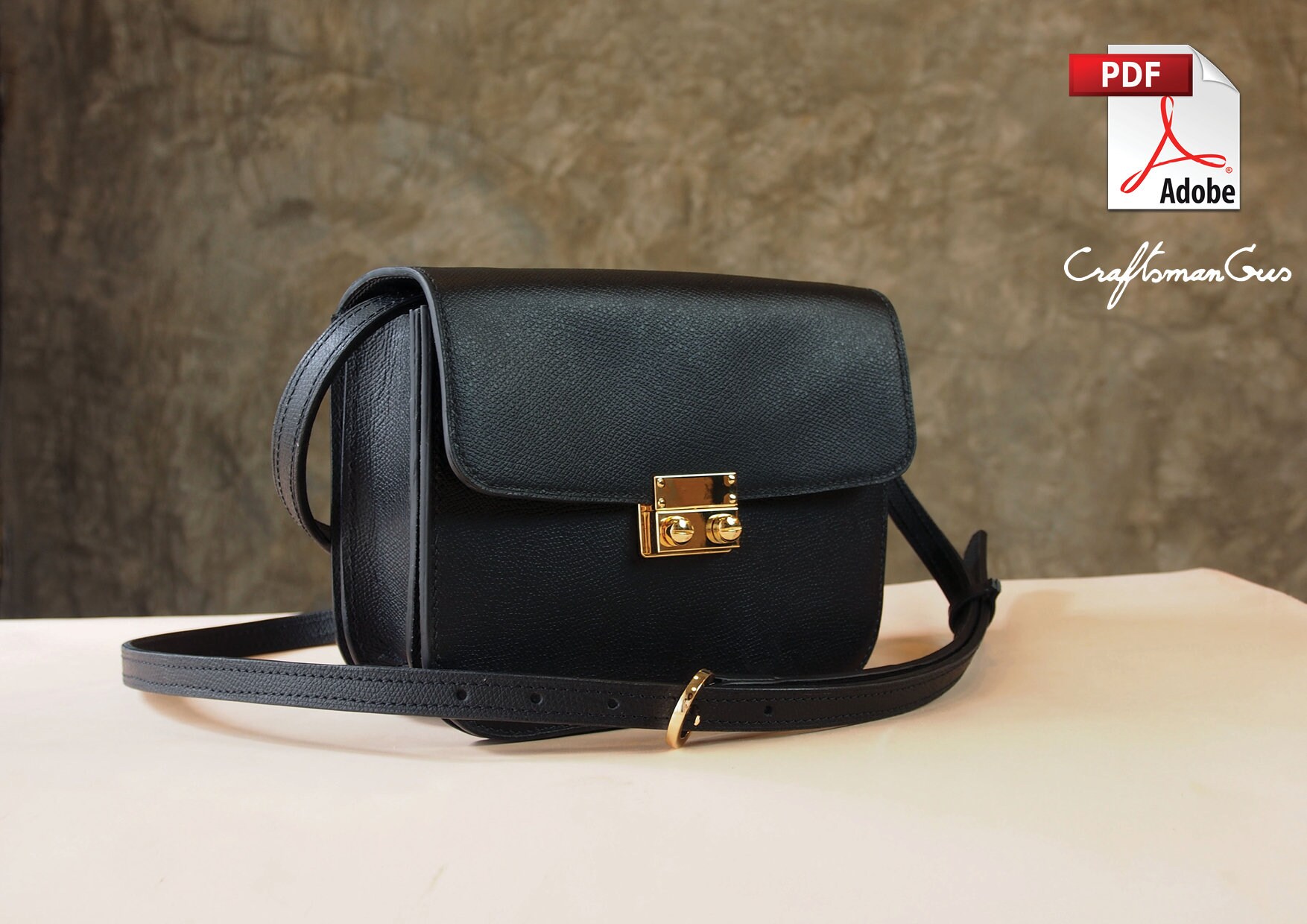 Leather Bag Pattern PDF Files: Boxy Bag with How to Guide | Etsy