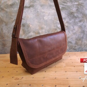Leather Bag Pattern (PDF Files): Small Samui Messenger Bag (with How to ...