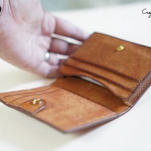 Leather Wallet Pattern (PDF Files): Card Case Wallet (with How to Guide ...
