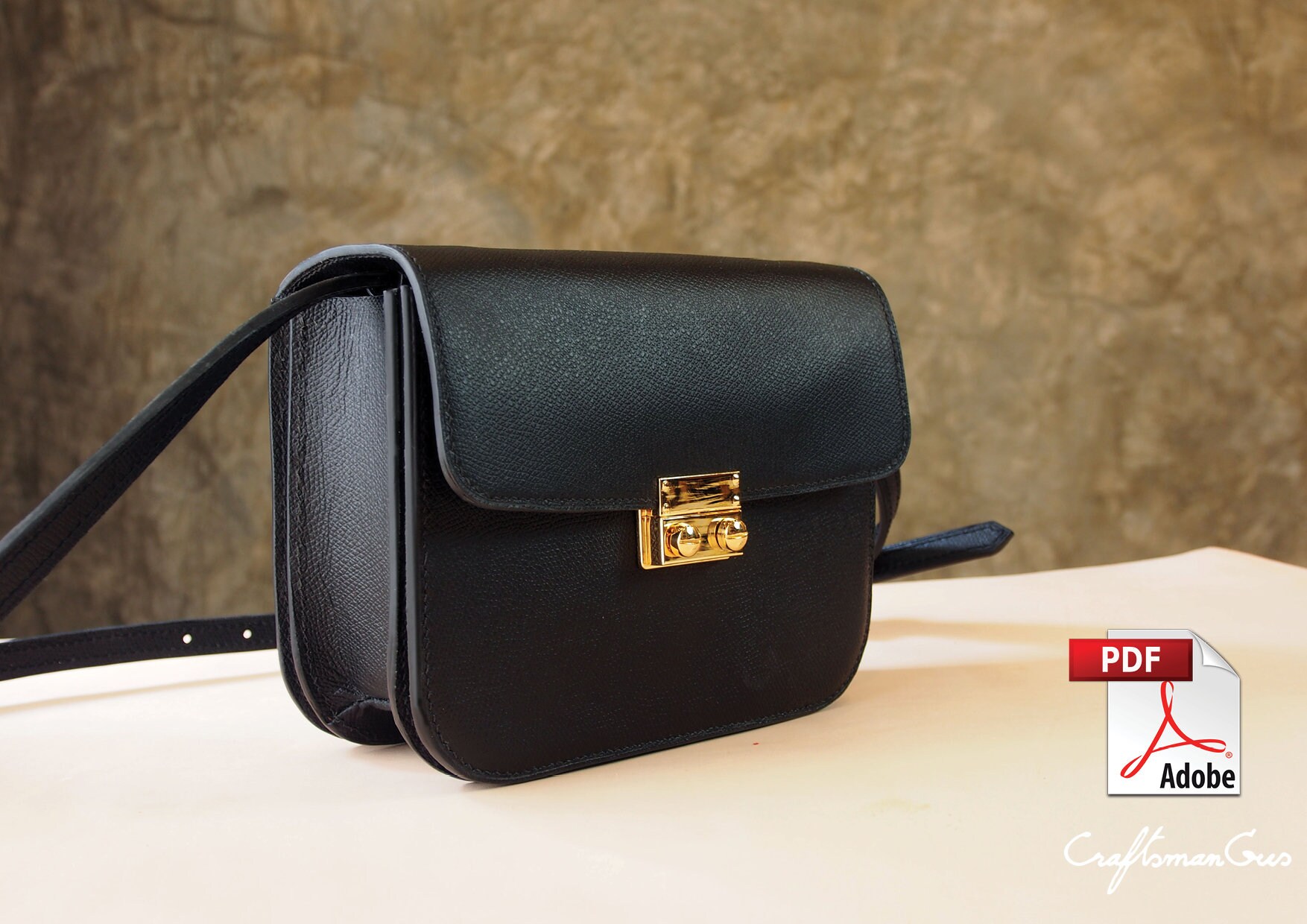 Leather Bag Pattern PDF Files: Boxy Bag with How to Guide | Etsy