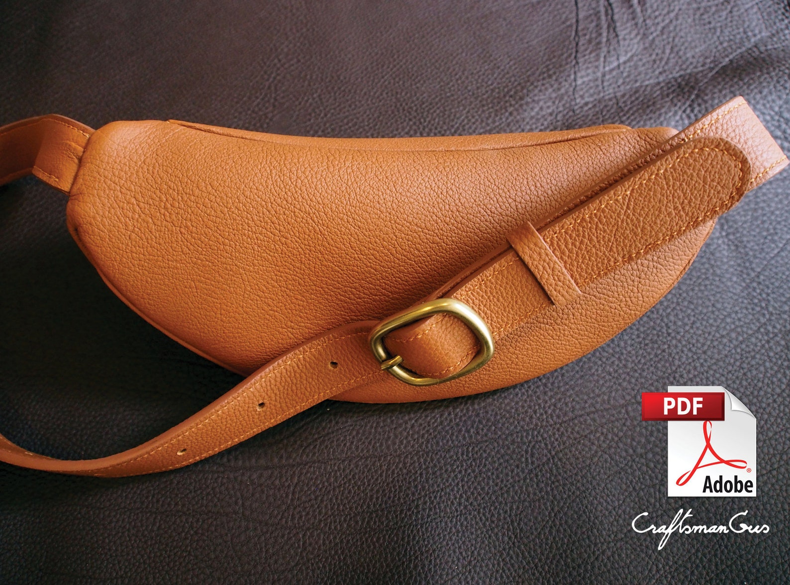 Leather Bag Pattern PDF Files: Fanny Pack/ Belt Bag/ Bum Bag - Etsy