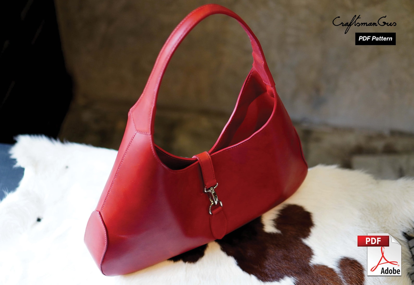 Leather Bag Pattern PDF Files Classic Hobo Pattern with How - Etsy