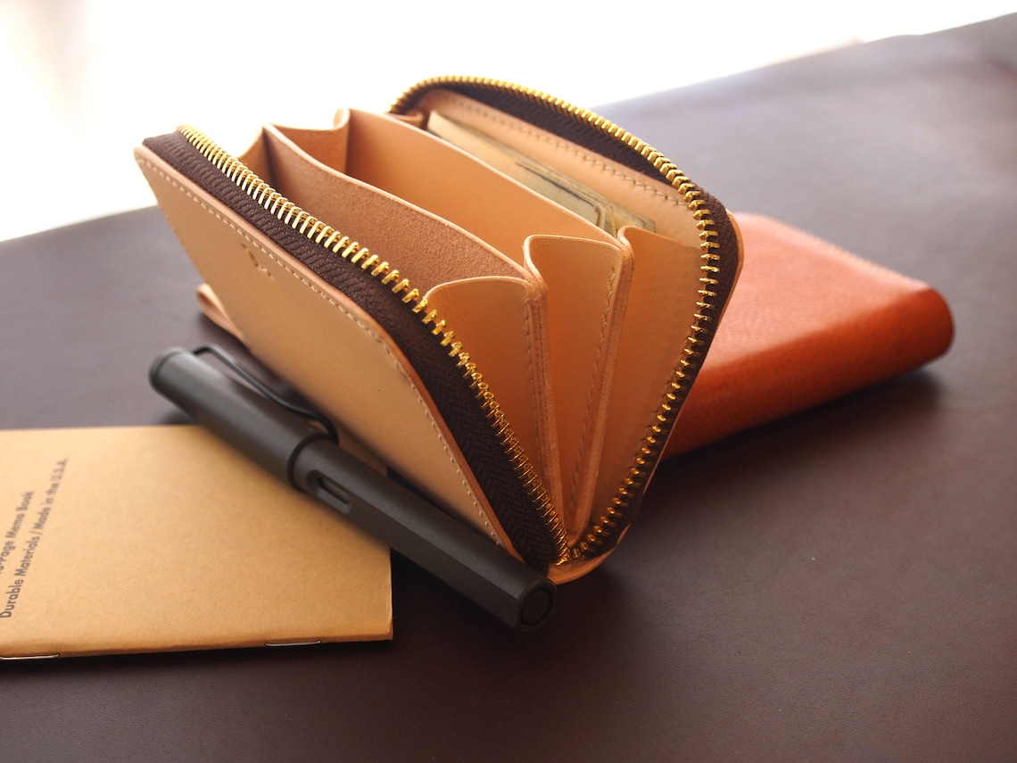 Leather Wallet Pattern (PDF Files): Card Zipper Leather Wallet (with ...