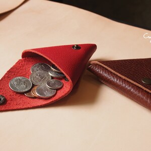 Leather Bag Pattern (PDF Files): Leather Coin Purse - Etsy