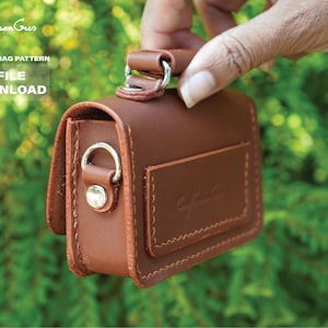 Leather Bag Pattern (PDF Files): Micro Satchel (with How to Guide) - Etsy