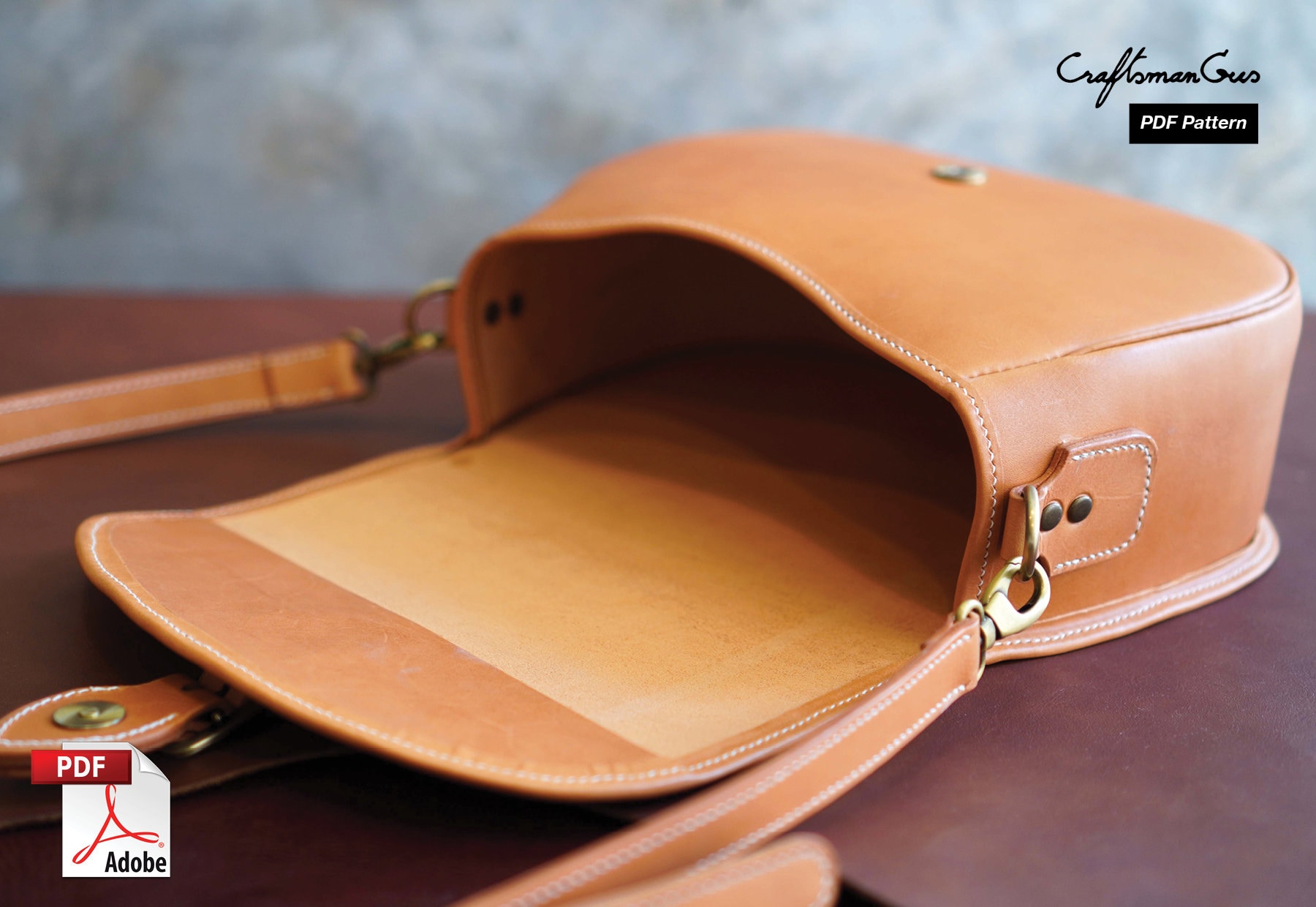 Leather Bag Pattern PDF Files Saddle Bag Pattern with How - Etsy Canada