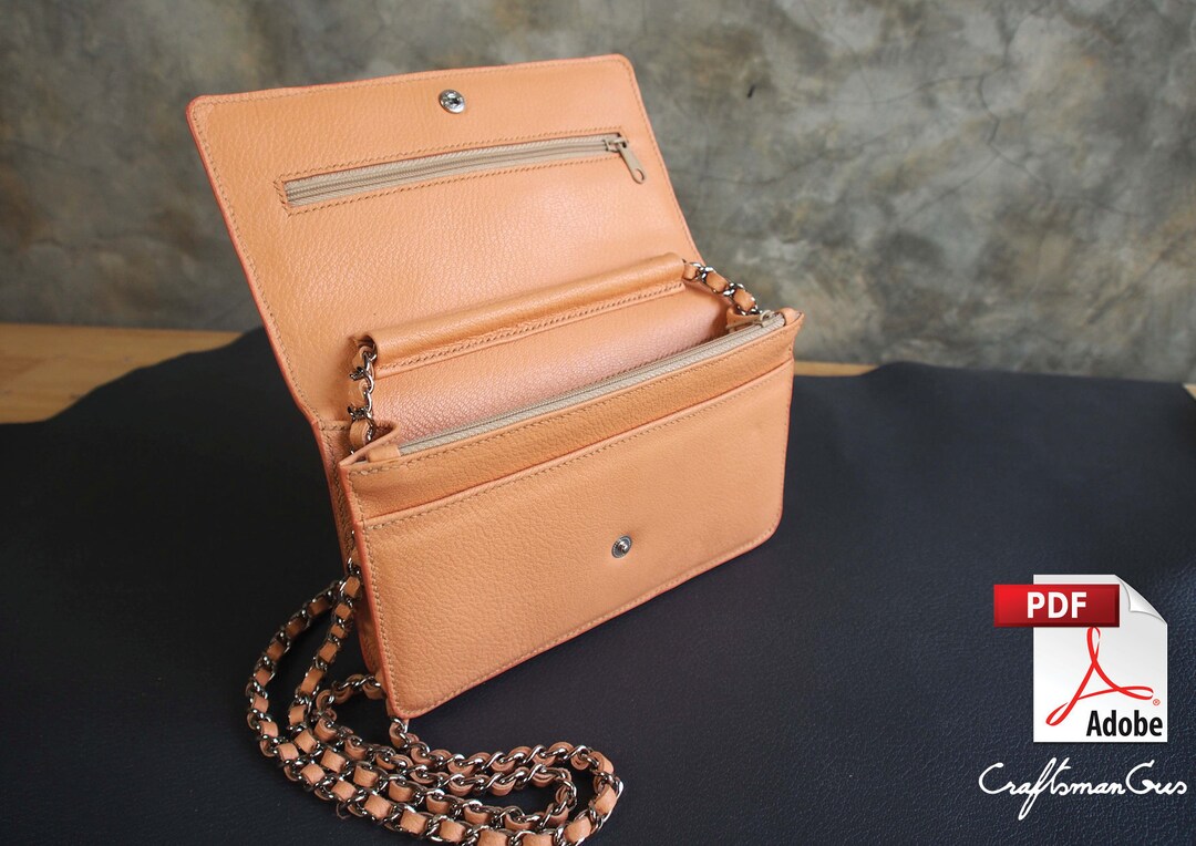 Leather Wallet on Chain Pattern (PDF Files) With How to Guide - Etsy