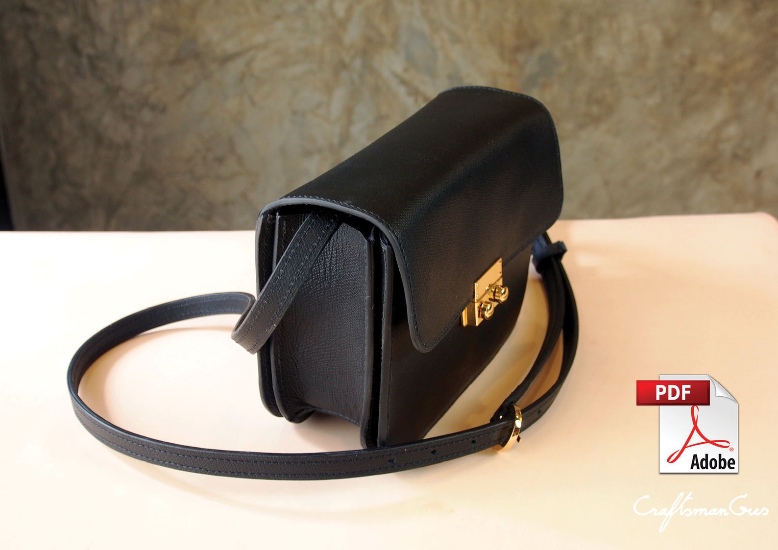 Leather Bag Pattern PDF Files: Boxy Bag with How to Guide - Etsy