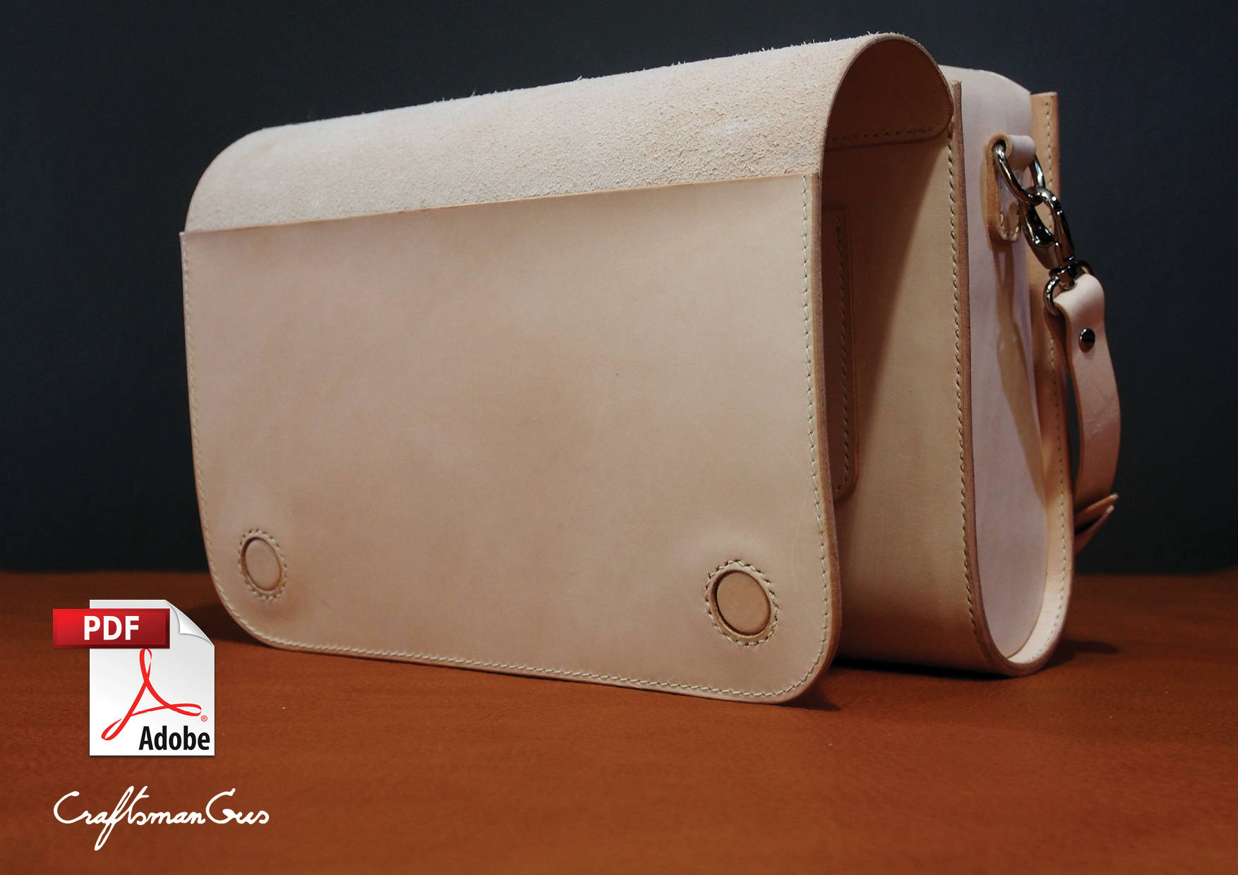 Leather Bag Pattern PDF Files: Medium Messenger Barrel Bag | Etsy