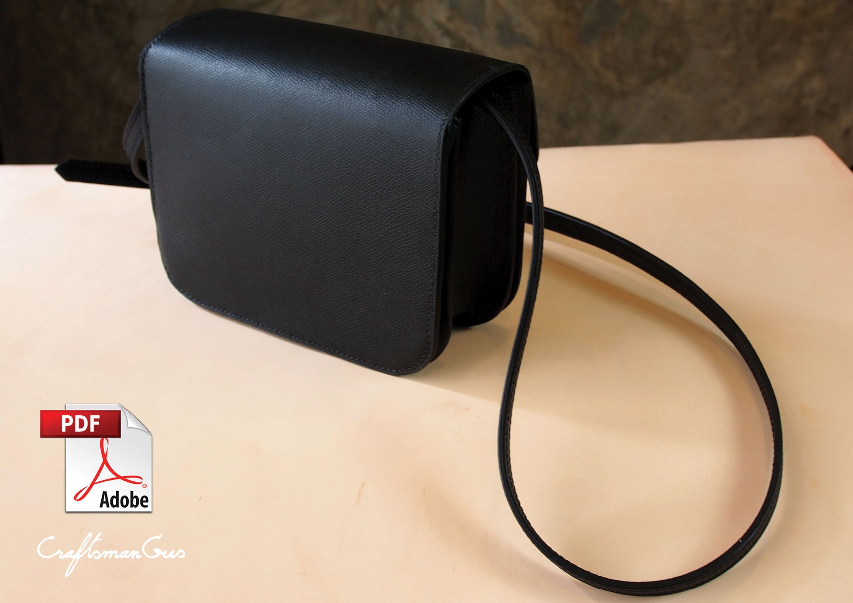 Leather Bag Pattern PDF Files: Boxy Bag with How to Guide | Etsy