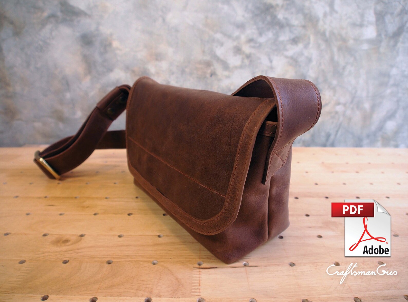 Leather Bag Pattern PDF Files: Small Samui Messenger Bag - Etsy