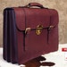 Leather Bag Pattern (PDF Files): Triple Deck Briefcase (with How to ...