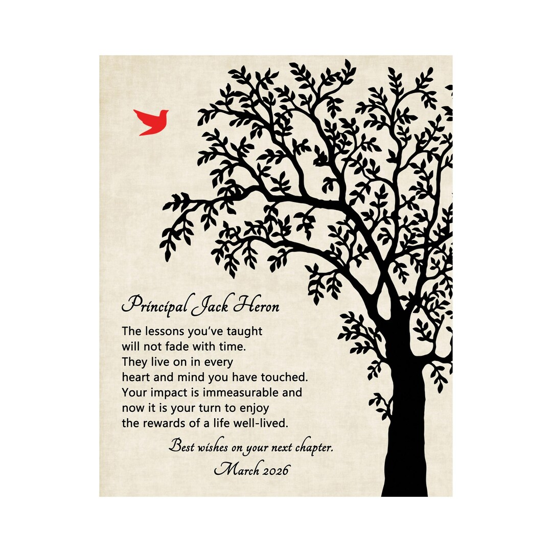 Personalized Retirement Gifts, Farewell Gift for Teachers, Mentor ...