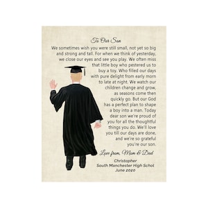 Graduation Gift for Son - Graduation Son Gift - Personalized Graduation ...