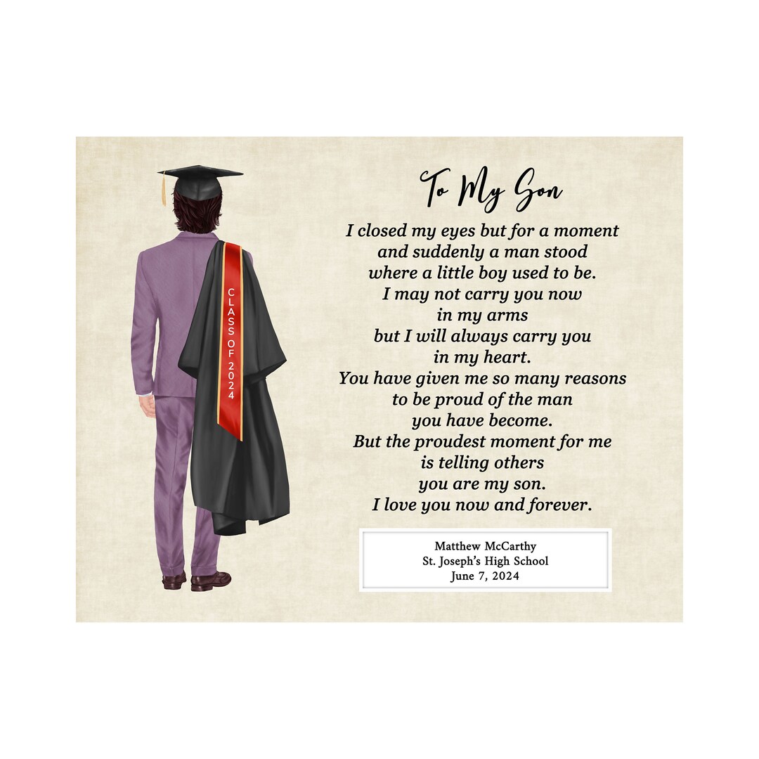 Personalized Graduation Gift for Him, High School Graduation Gift for ...