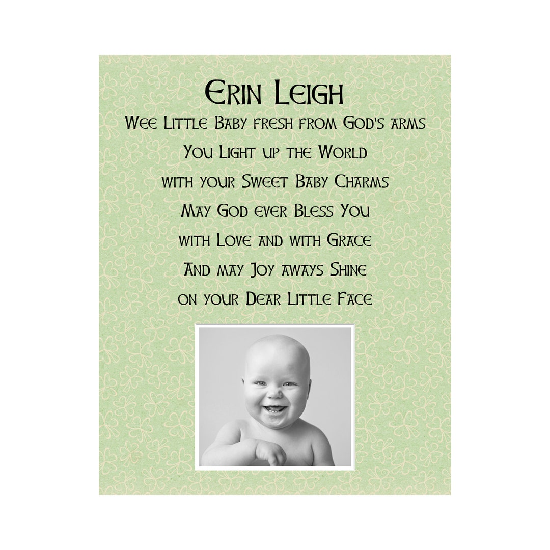 Irish Baby Blessings, Baby Blessing Irish Gift, Irish Baby Prints ...