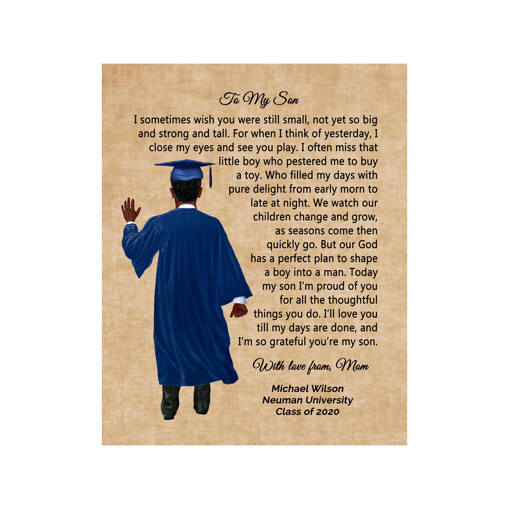 Graduation Gift for Son - Graduation Son Gift - Personalized Graduation ...