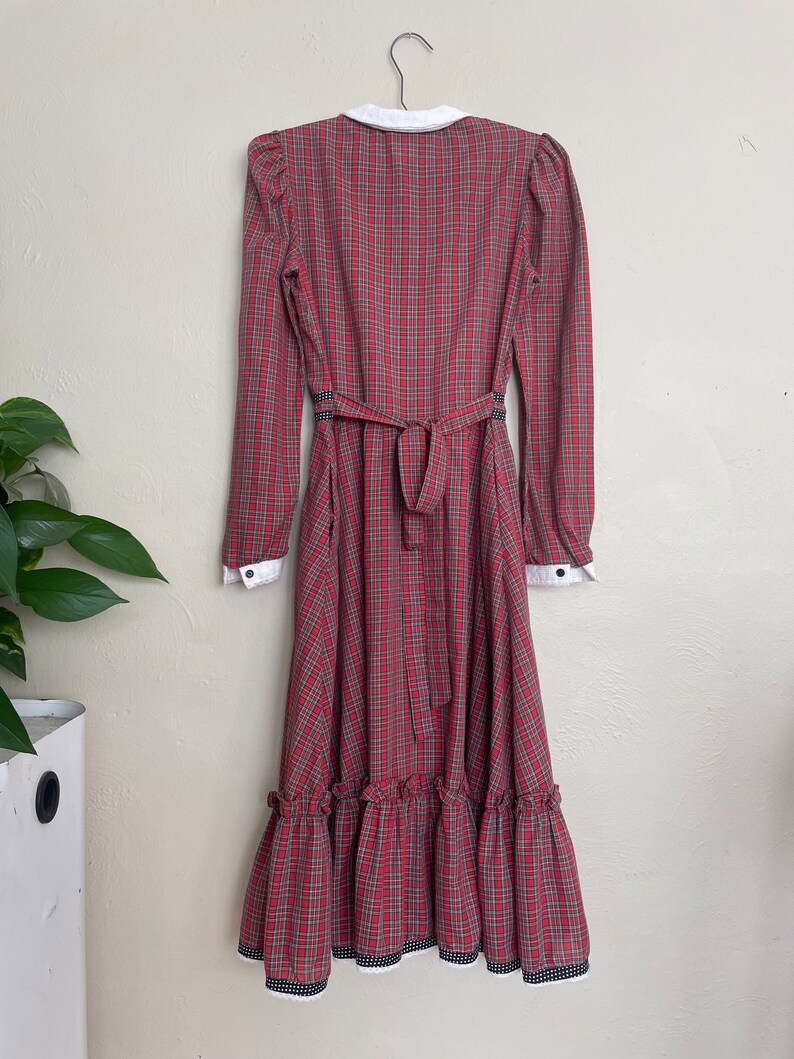 Vintage Gunne Sax Red Plaid Holiday Dress - Etsy