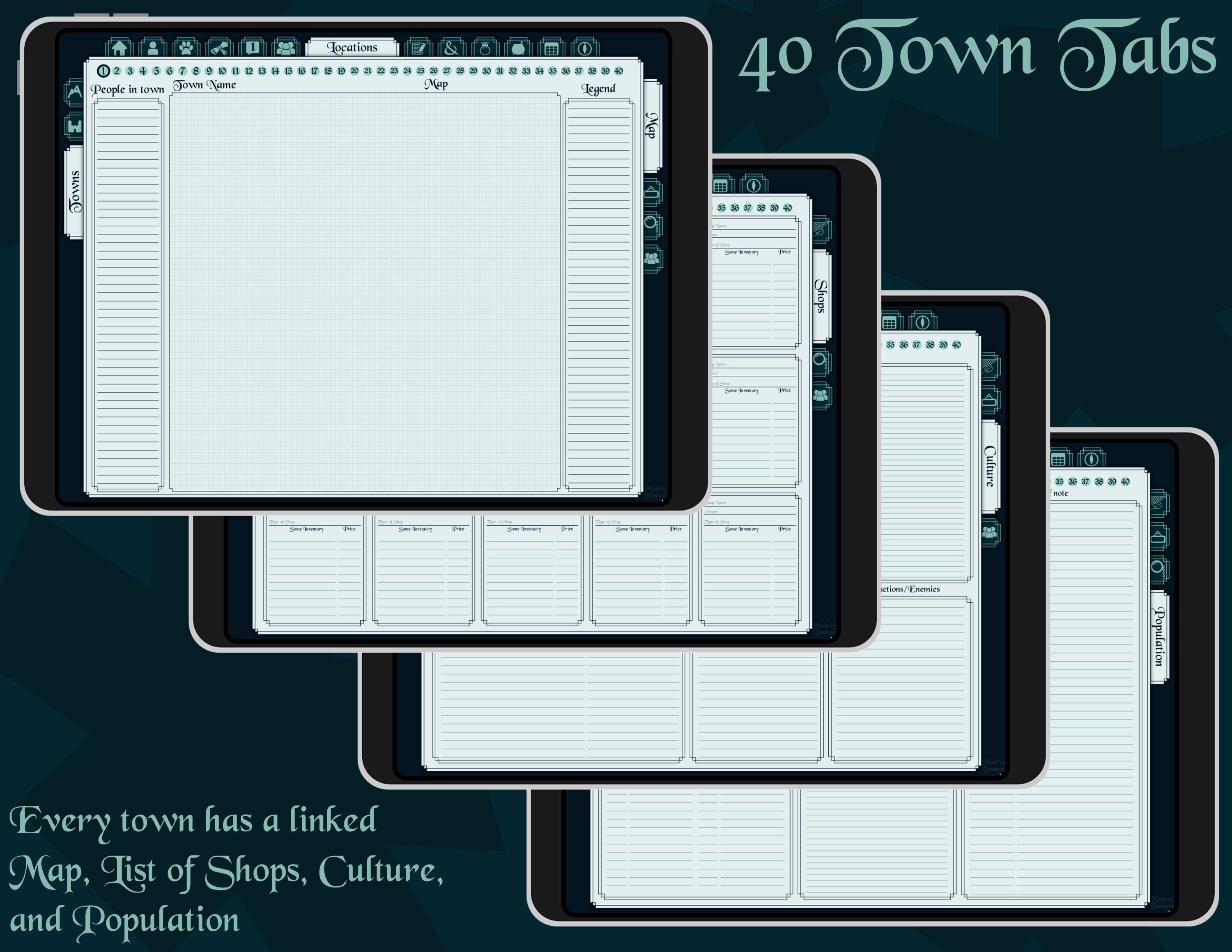 Storm --- Dnd Journal - Digital Notebook - Session Tracker - Campaign ...