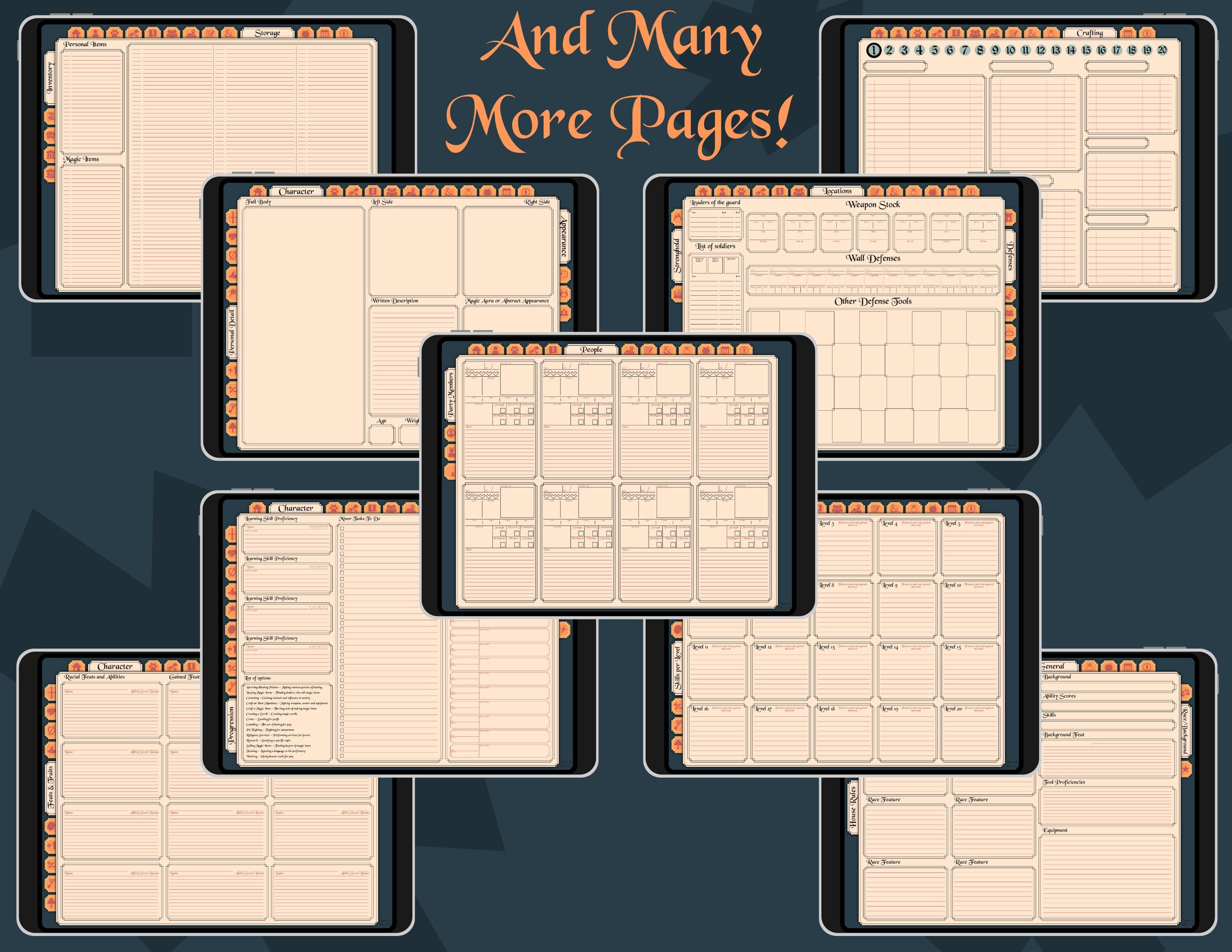 Sunset Highway --- Dnd Journal - Digital Notebook - Session Tracker ...