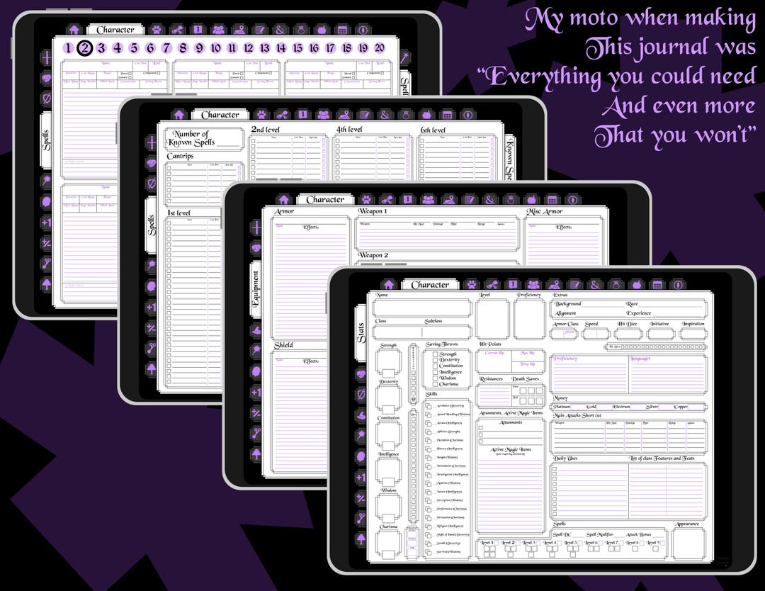 Ace --- Dnd Journal - Digital Notebook - Session Tracker - Campaign ...