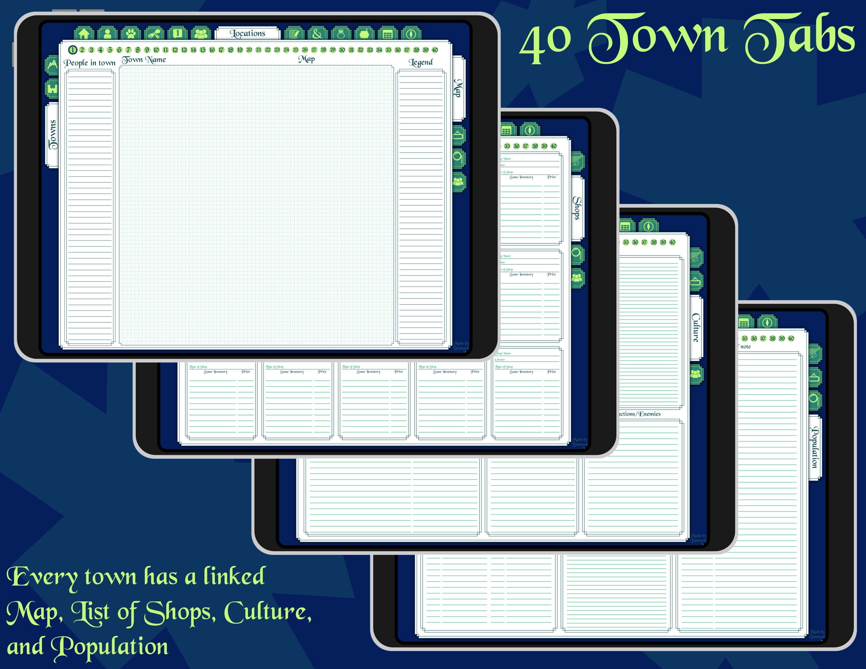 Peacock --- Dnd Journal - Digital Notebook - Session Tracker - Campaign ...