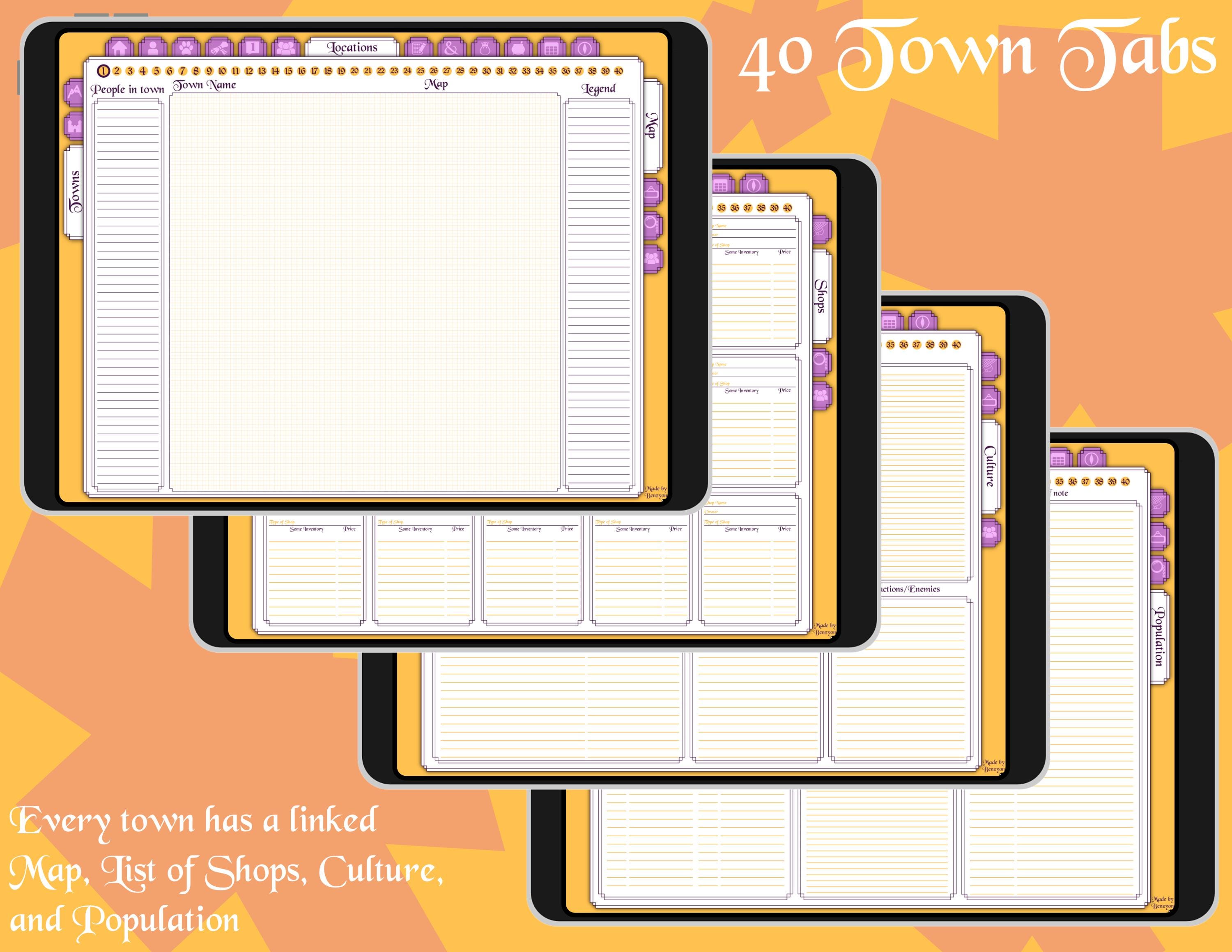 Rhea --- Dnd Journal - Digital Notebook - Session Tracker - Campaign ...