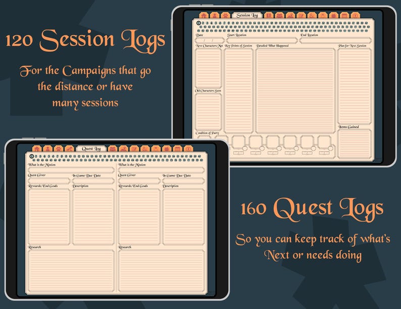 Sunset Highway --- Dnd Journal - Digital Notebook - Session Tracker ...