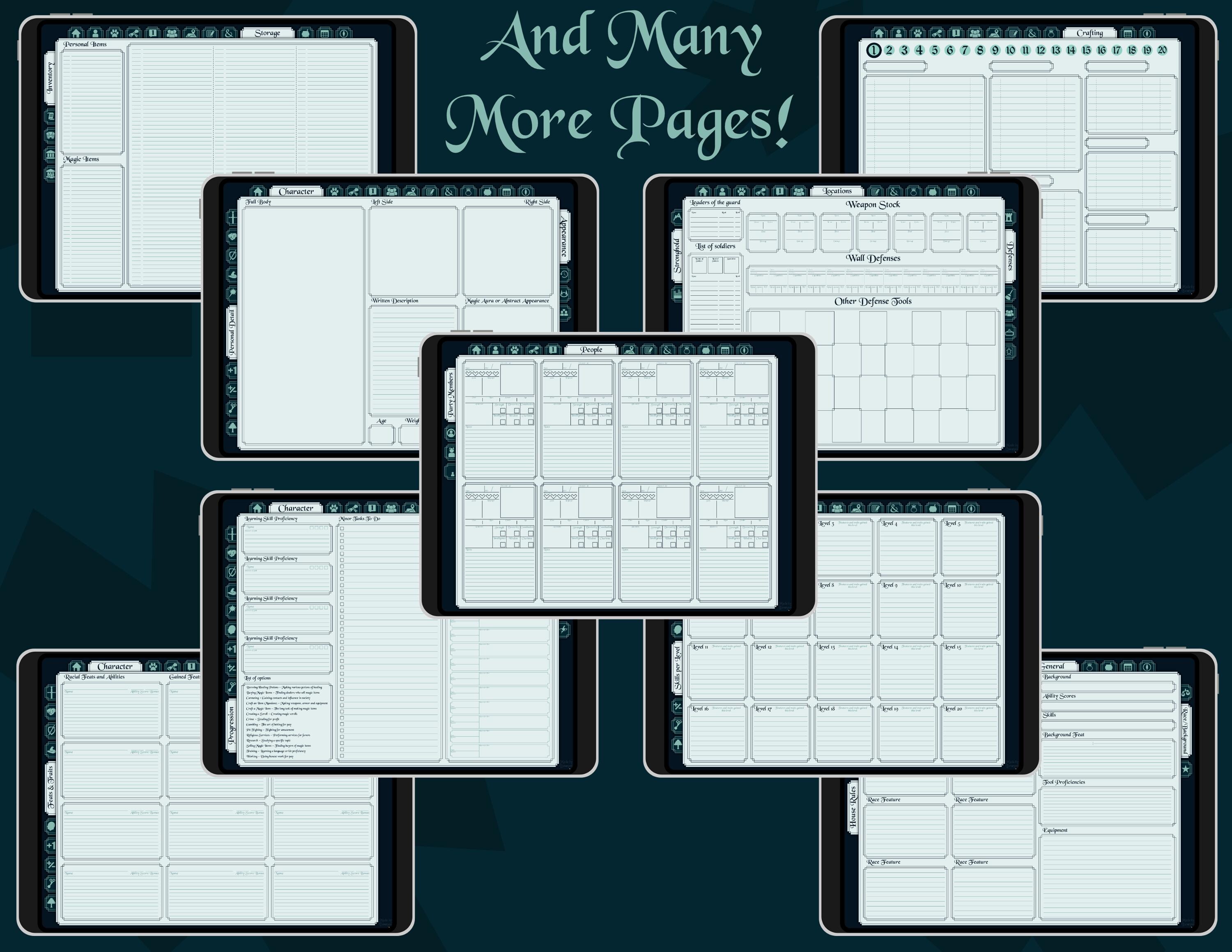 Storm --- Dnd Journal - Digital Notebook - Session Tracker - Campaign ...