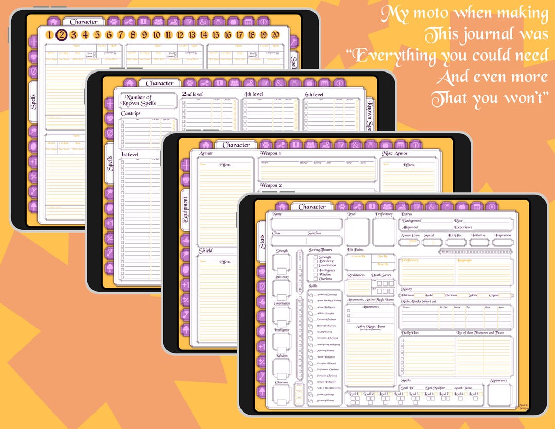 Rhea --- Dnd Journal - Digital Notebook - Session Tracker - Campaign ...