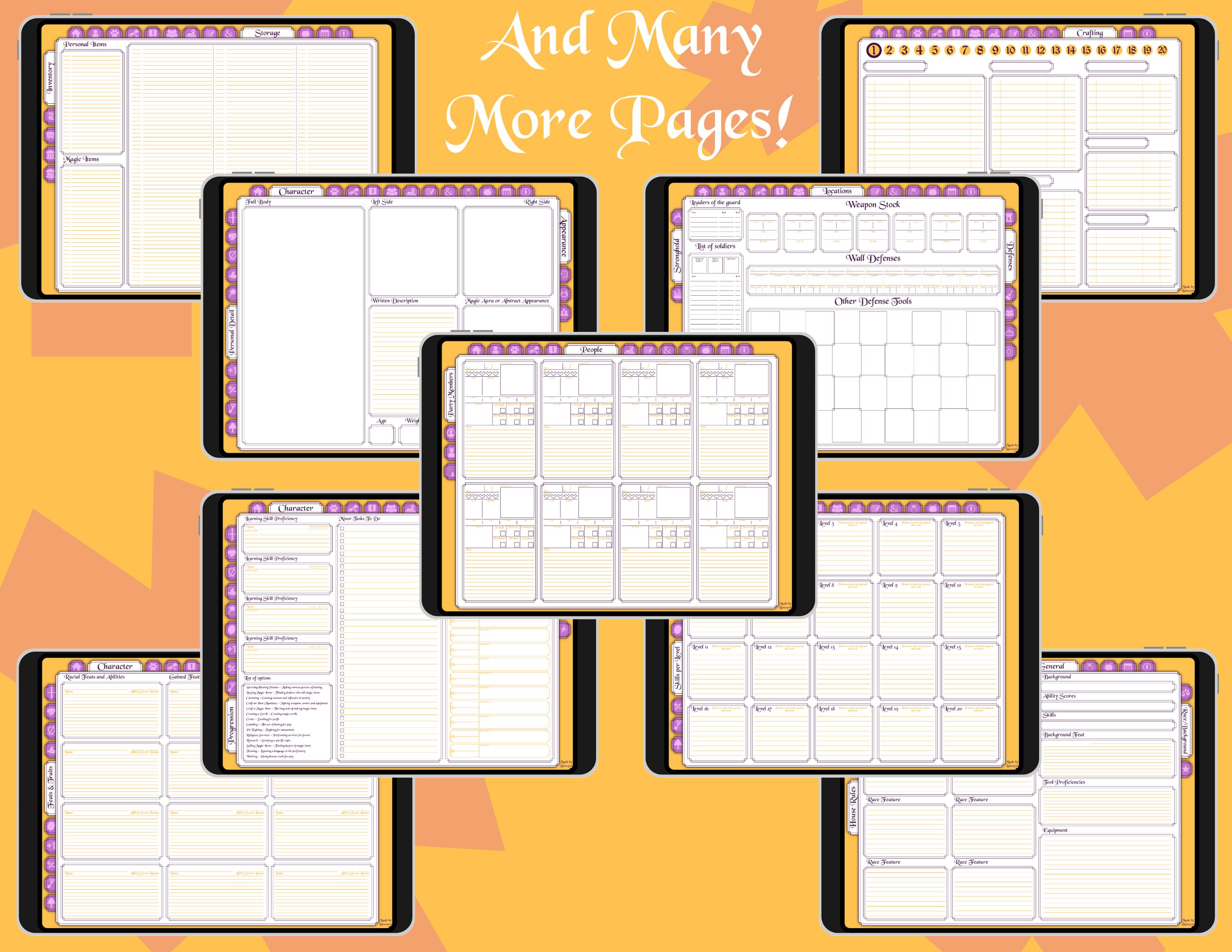 Rhea --- Dnd Journal - Digital Notebook - Session Tracker - Campaign ...