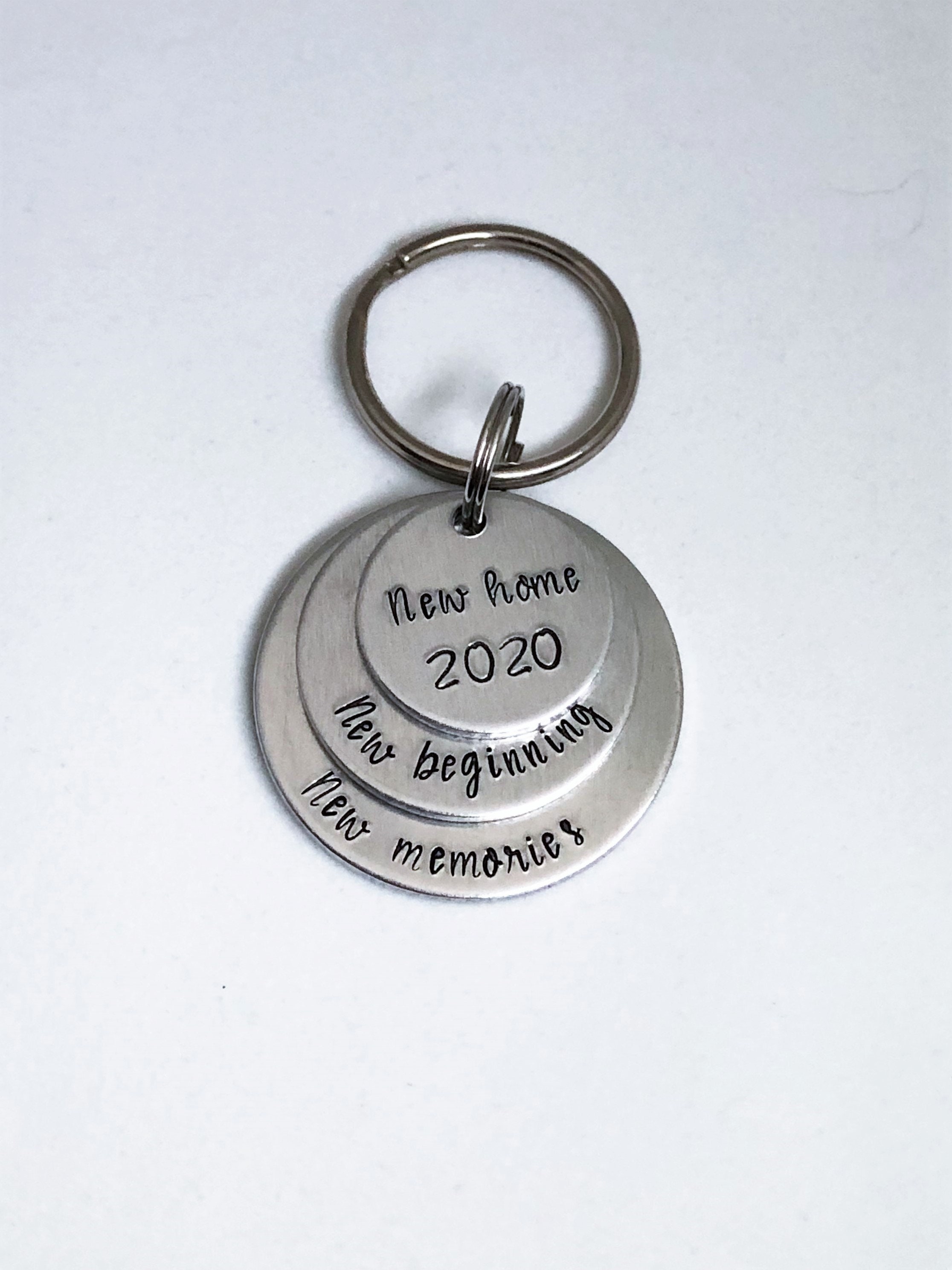 New Home Key Chain, Custom Key Ring With Year, Housewarming Gift ...