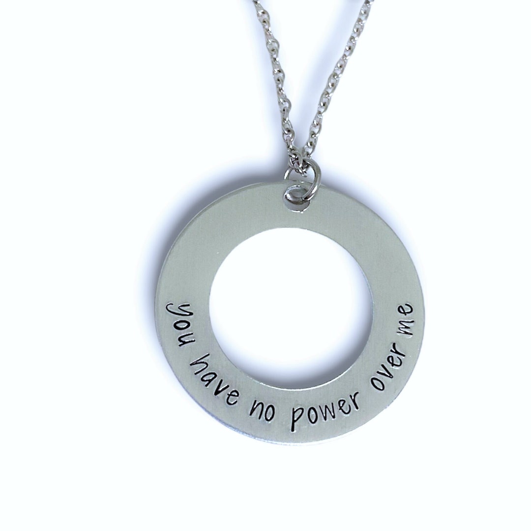 You Have No Power Over Me, Hand Stamped Necklace, 80s Pop Culture ...