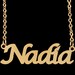 NADIA Name Necklace Stainless Steel / 18ct Gold Plated Free Gift Box ...