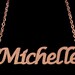 MICHELLE Rose Gold Personalized Name Necklace Free Gift Box & Bag - Etsy