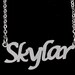 SKYLAR - Silver Tone Name Necklace - Personalized Jewelery - Free Gift ...