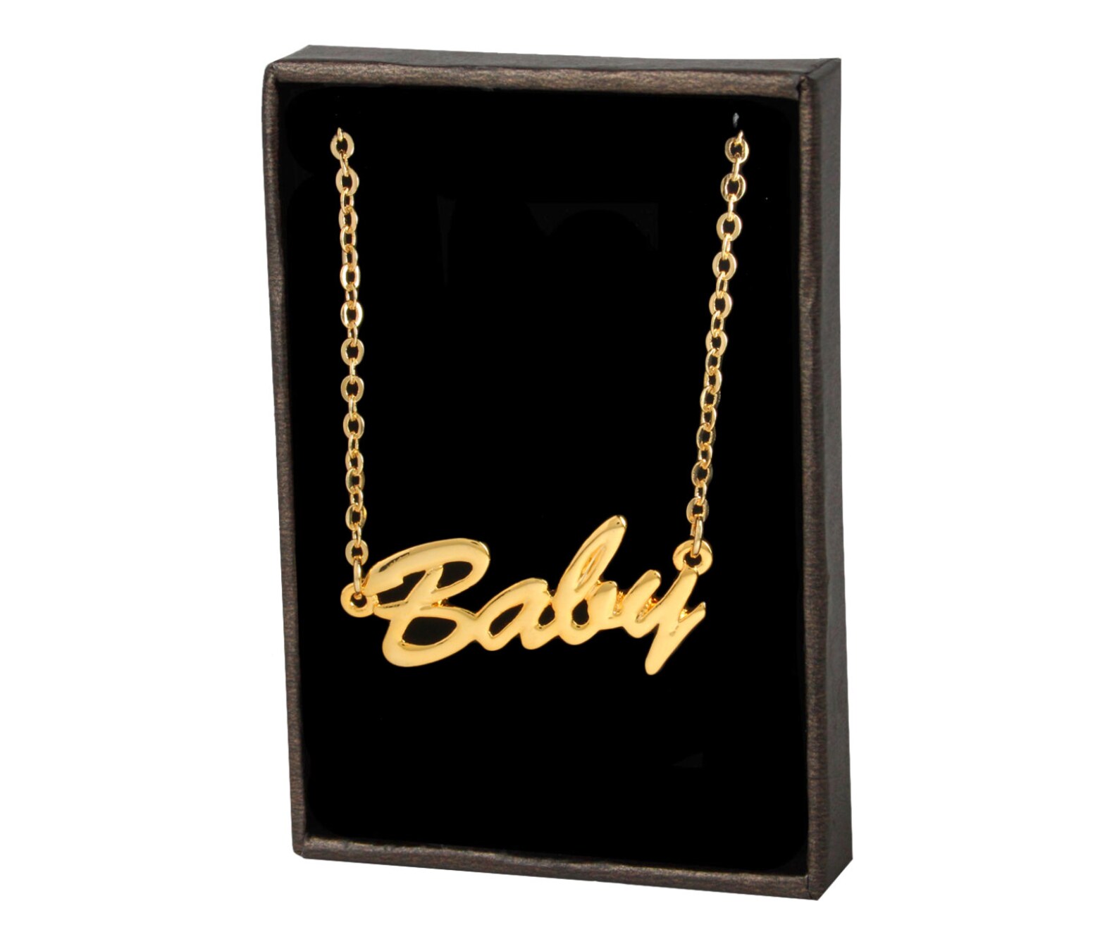 Baby Necklace 18k Gold Plated Chain Pendant Fashionable - Etsy