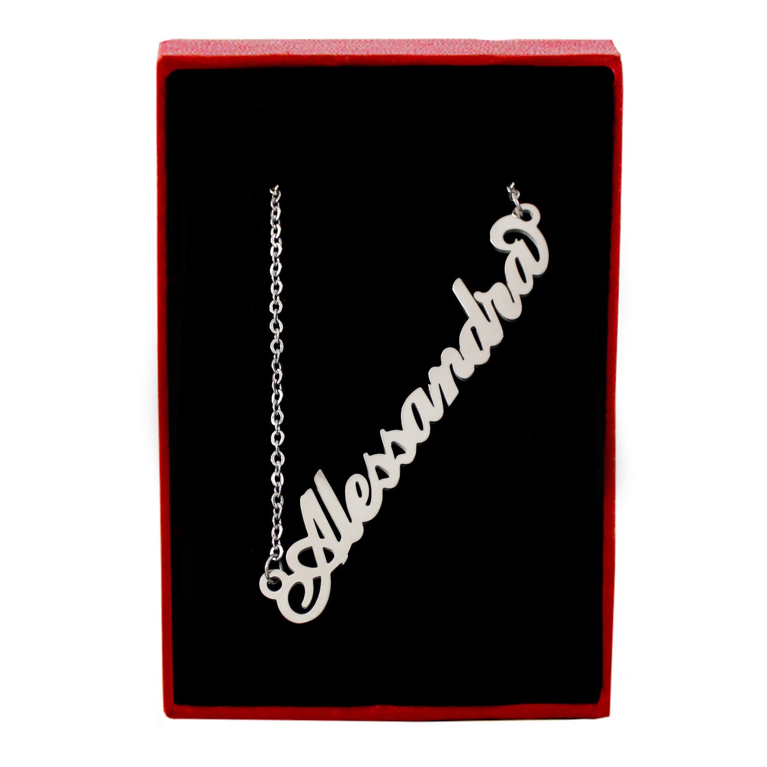 ALESSANDRA - 18K Gold / Silver Tone / Rose Gold Plated Personalized ...