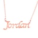 JORDAN Personalized Name Necklace 18ct Rose Gold/gold/silver Free Gift ...