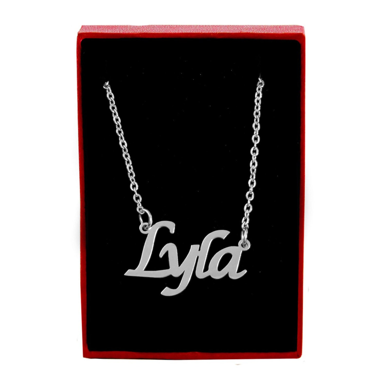 LYLA Personalized Name Necklace 18ct Rose Gold/gold/silver - Etsy