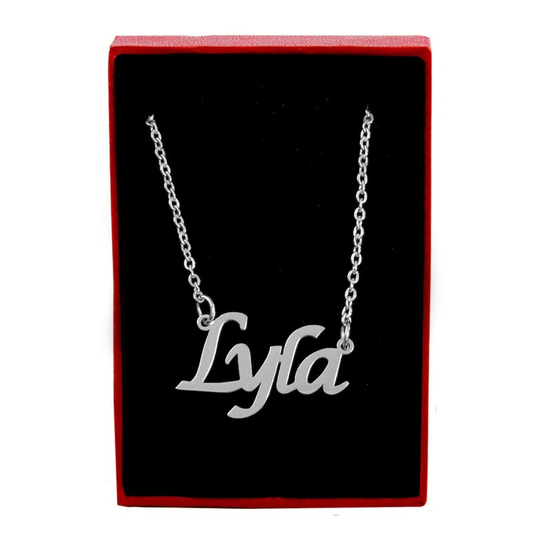 LYLA Personalized Name Necklace 18ct Rose Gold/gold/silver - Etsy Israel