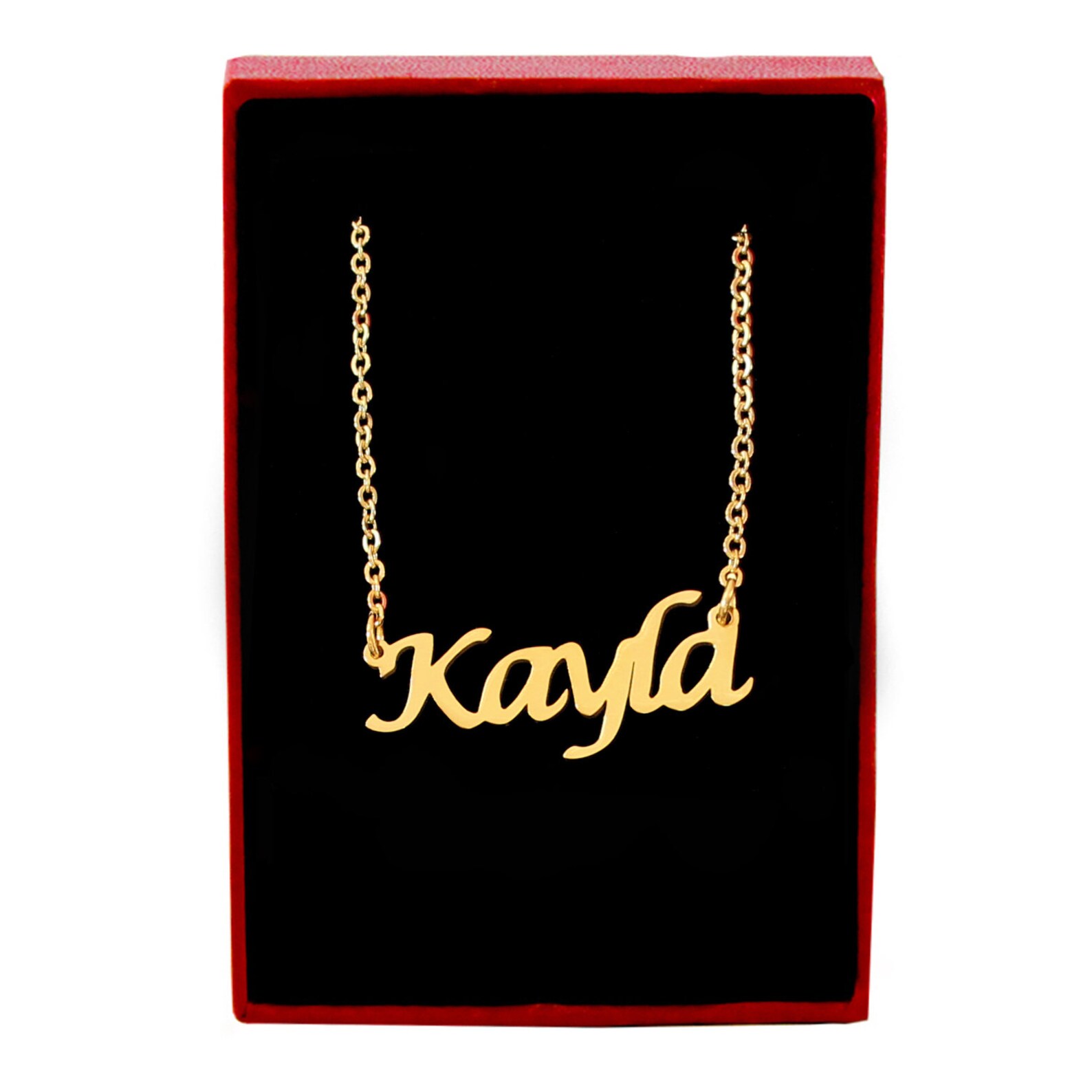 KAYLA Gold Name Necklace Personalized Jewellery Free - Etsy
