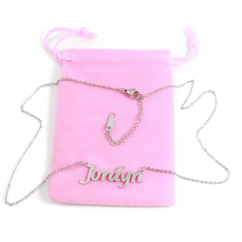 JORDYN Personalized Name Necklace 18ct Rose - Etsy