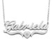Name Necklace GABRIELA Personalized Custom Made Heart Shaped - Etsy