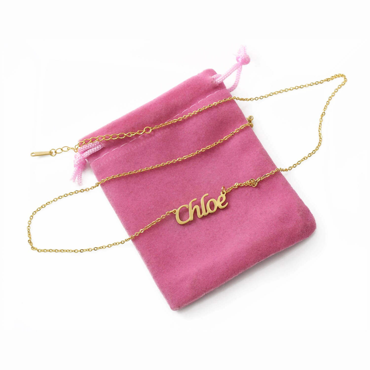 CHLOE Gold Plated Name Necklace Personalized Jewelry for Women-custom ...
