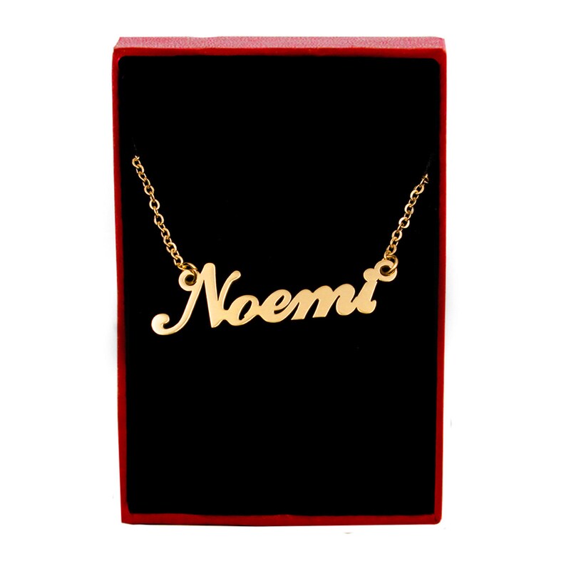 NOEMI 18K Gold / Rose Gold / White Gold Plated Personalized Name ...