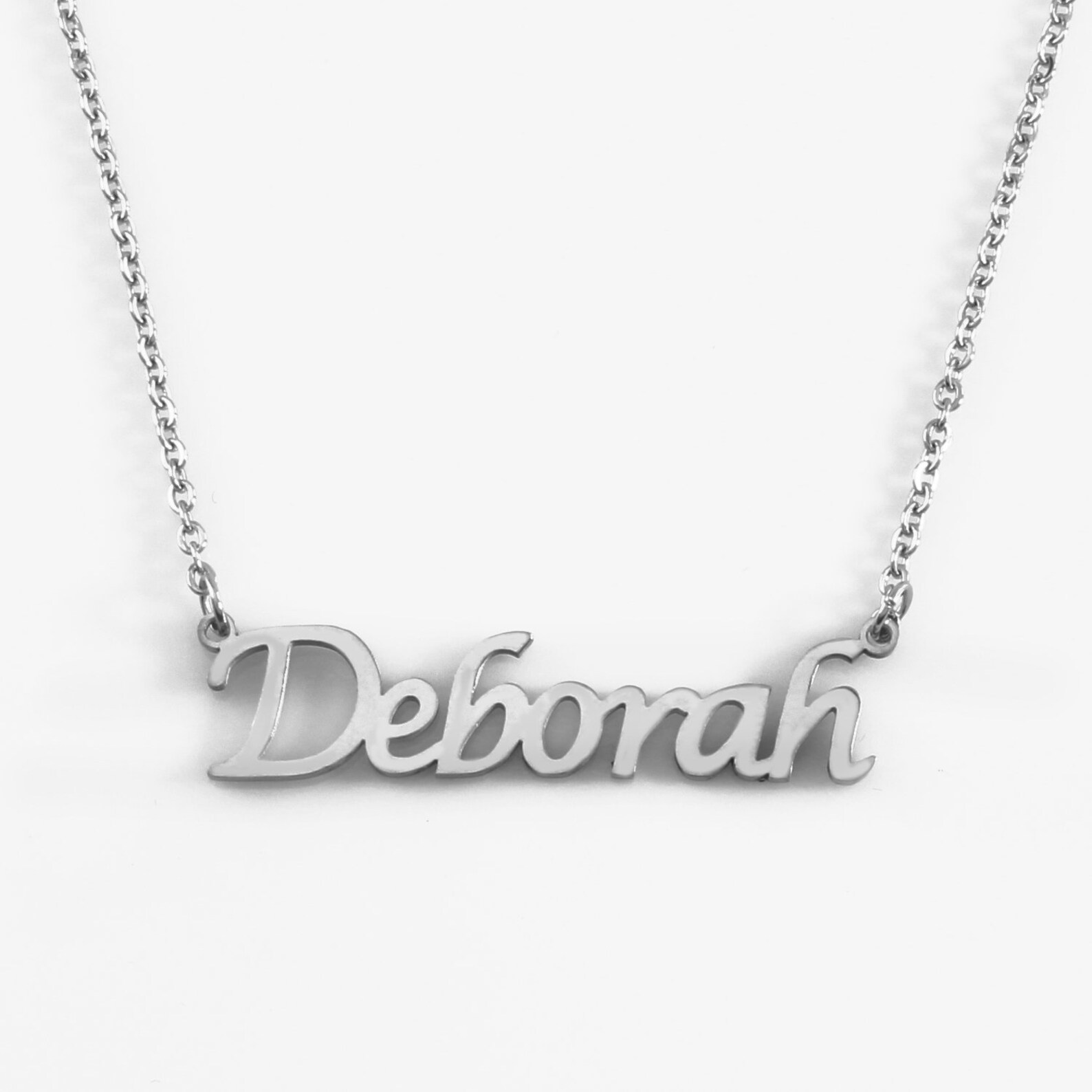 DEBORAH - Name Necklace - Rose Gold/gold/silver Tone - Free Gift Box ...