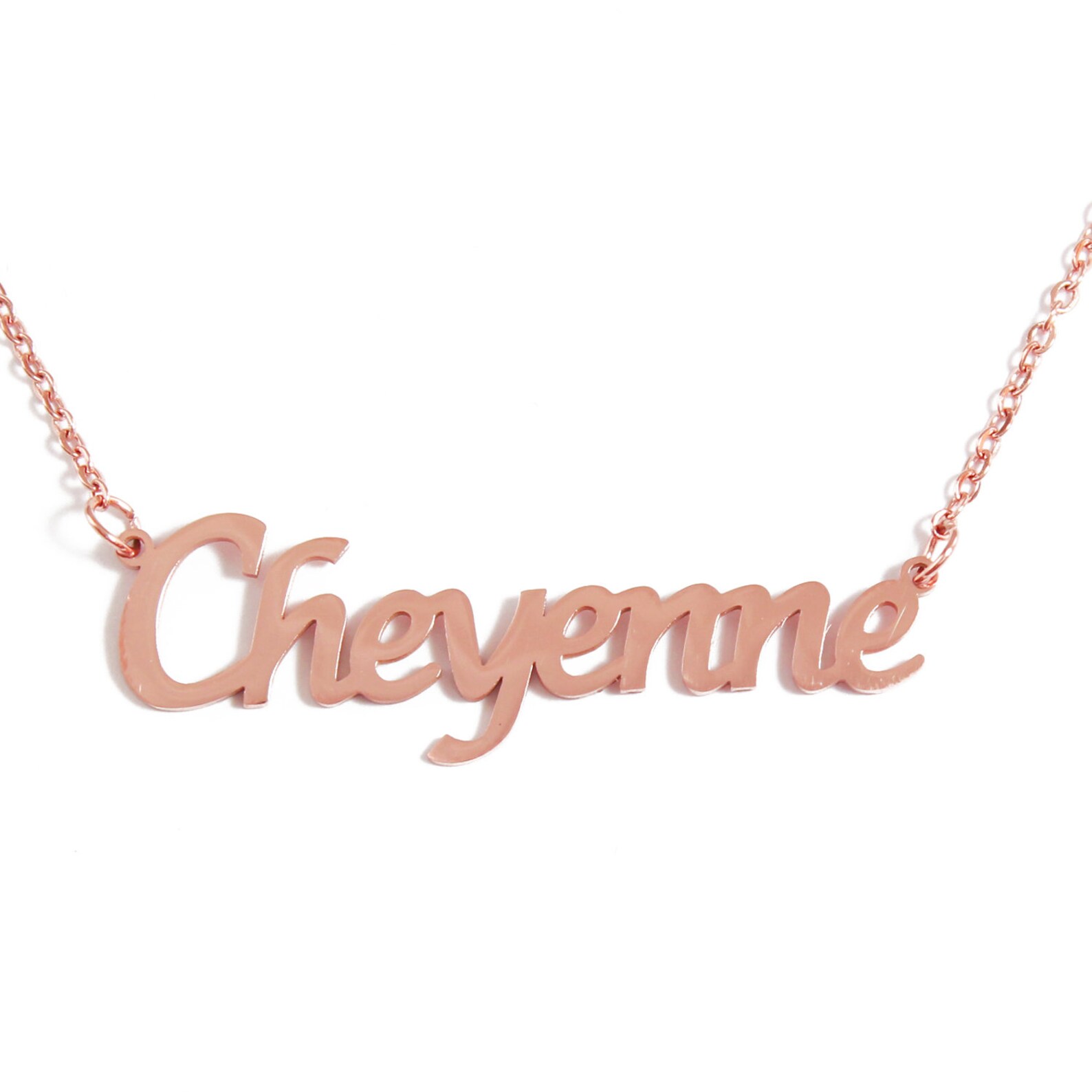 CHEYENNE Personalized Name Necklace 18k Rose Gold/gold Plated/silver ...